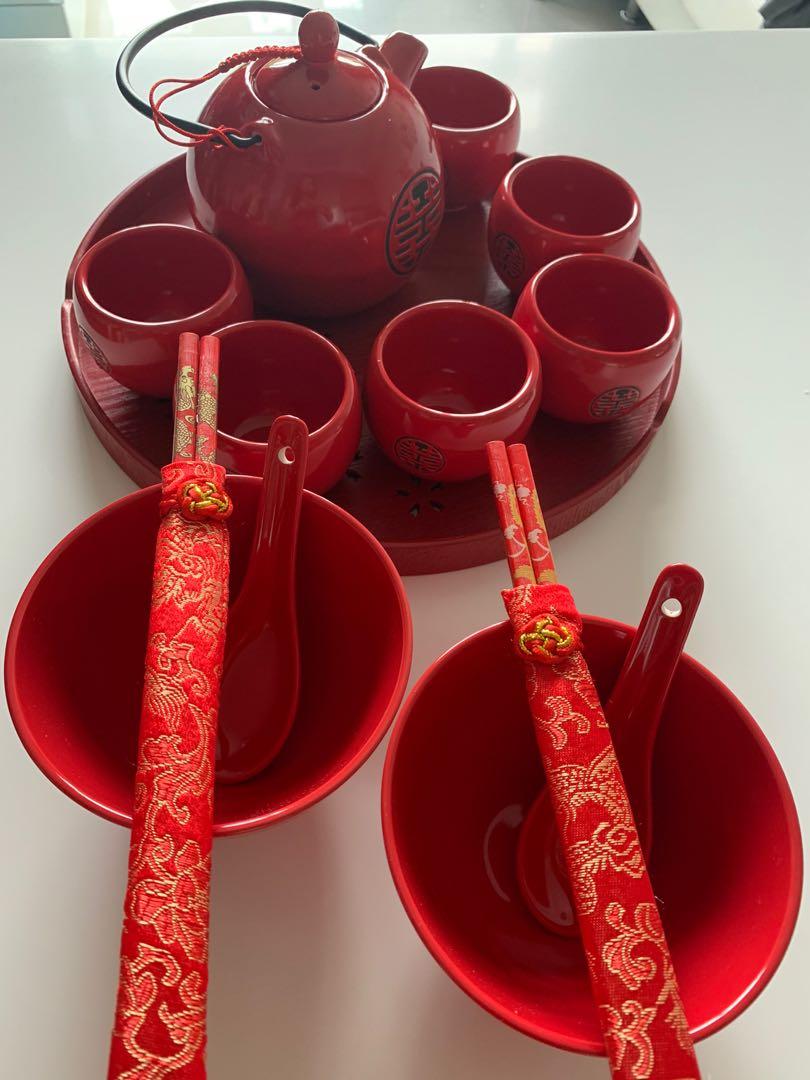 Chinese Tea Ceremony Tang Yuan Set + Freebie, Furniture & Home Living ...