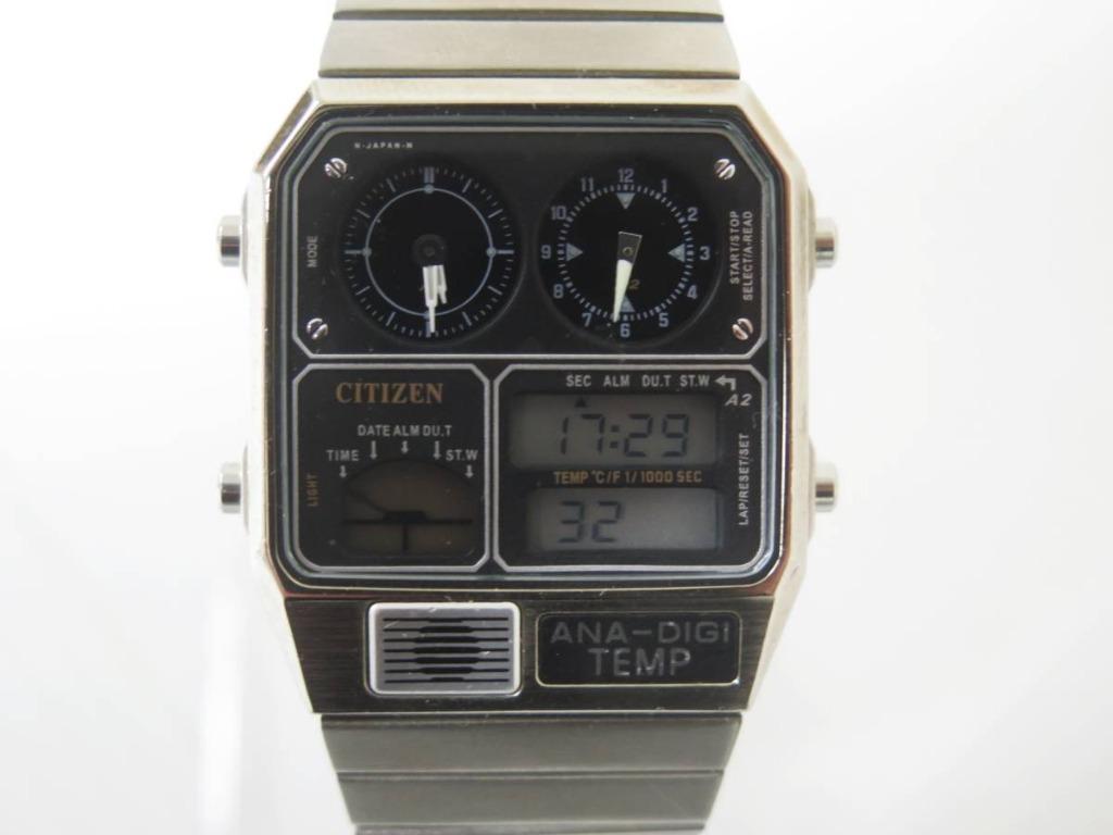 Citizen Ana-Digi Temp 8989 Vintage Watch, Men's Fashion, Watches ...