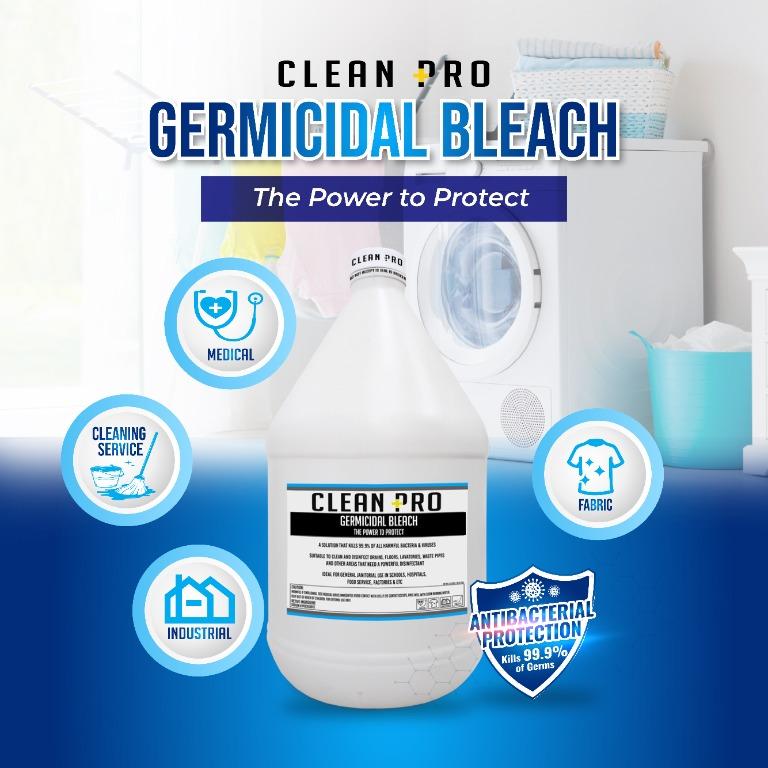 Clean Pro Germicidal Bleach Liter, Furniture & Home Living, Cleaning ...