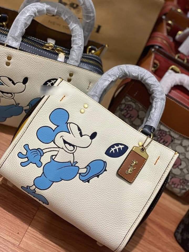 Coach Rogue 25 with Mickey Mouse Print, Women's Fashion, Bags & Wallets ...