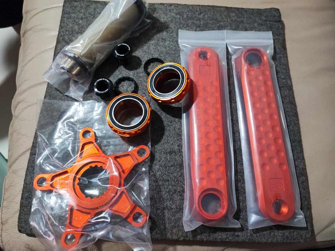 DCCH Gravel Crank Set (BCD 110 BB30-386) For Brompton, Sports Equipment ...