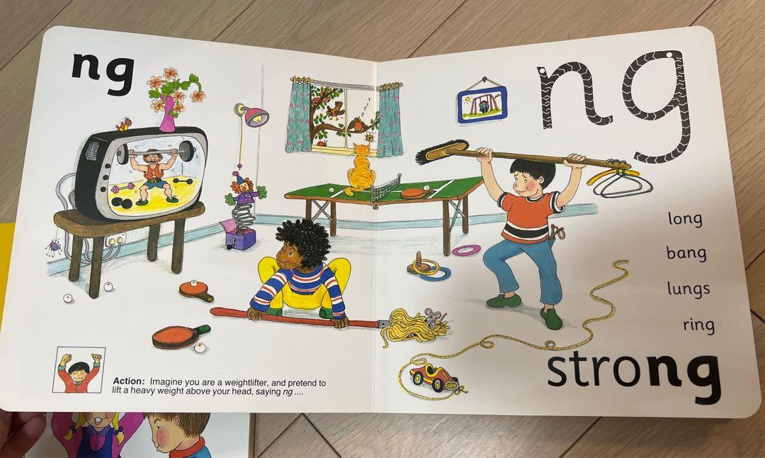 Finger phonics 4,5, 興趣及遊戲, 書本 & 文具, 教科書 - Carousell