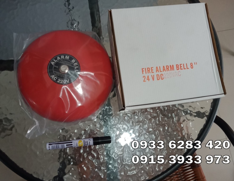 FIRE ALARM BELL 8 inches (200mm), Furniture & Home Living, Security ...