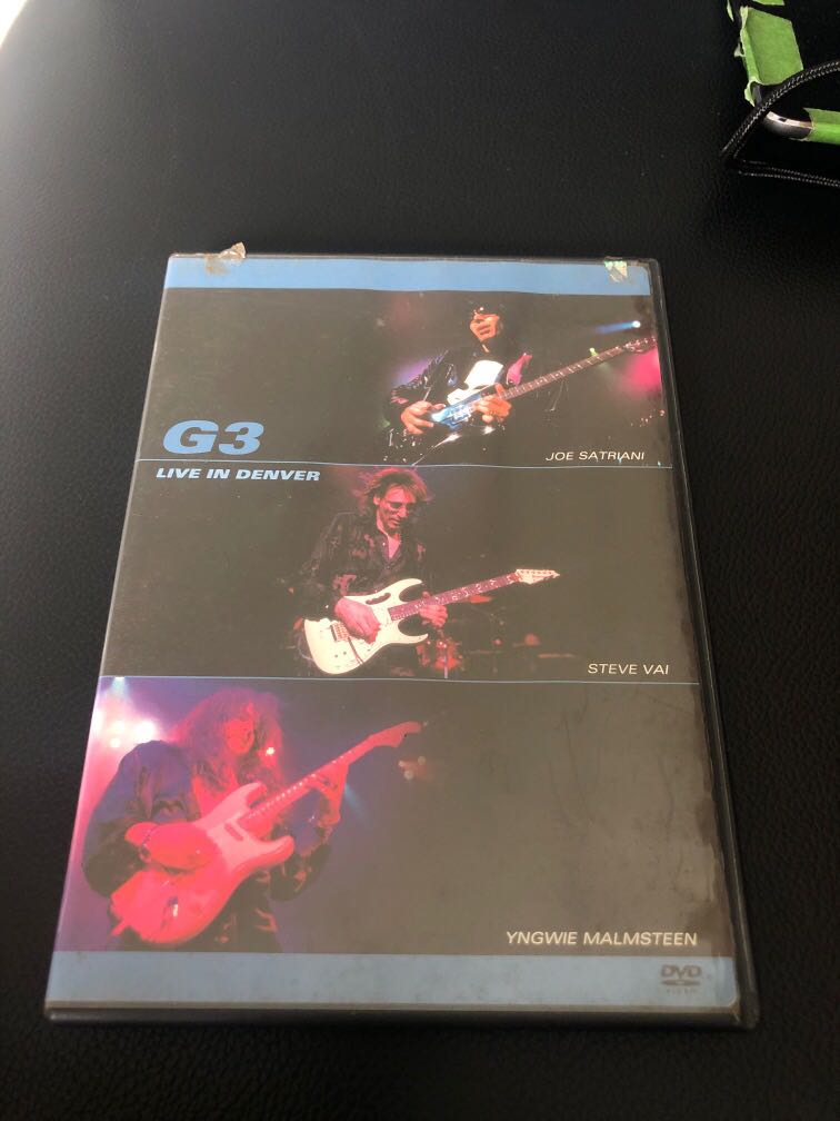 G3 dvd, Steve vai, Joe satriani, yngwie malmsteem live in concert ...