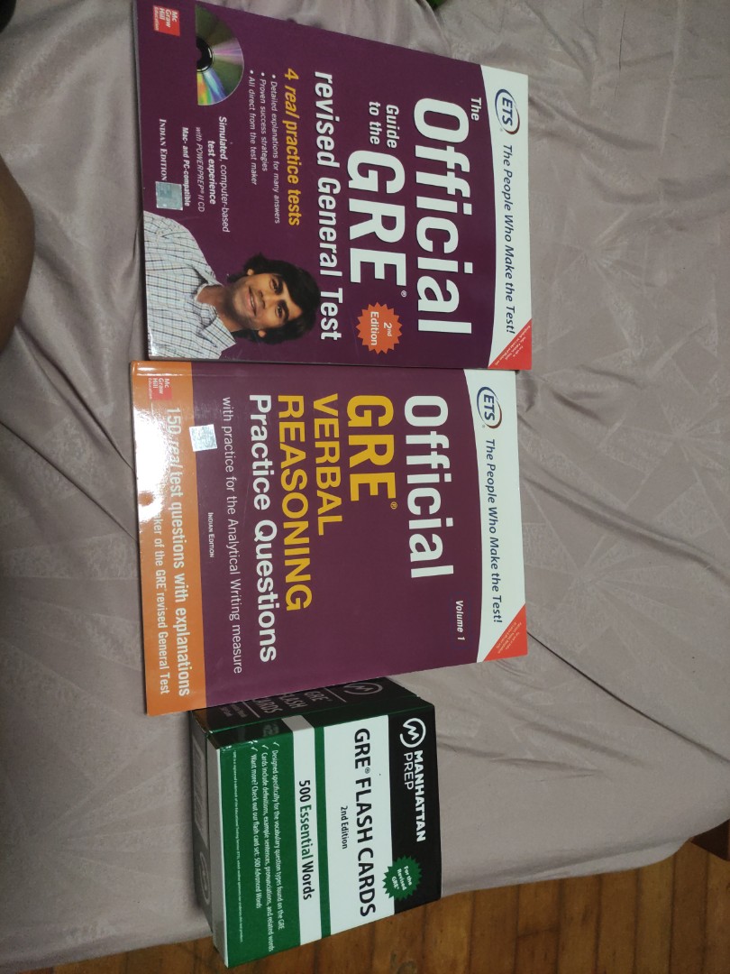 GRE preparation book and flash cards, Hobbies & Toys, Books & Magazines ...