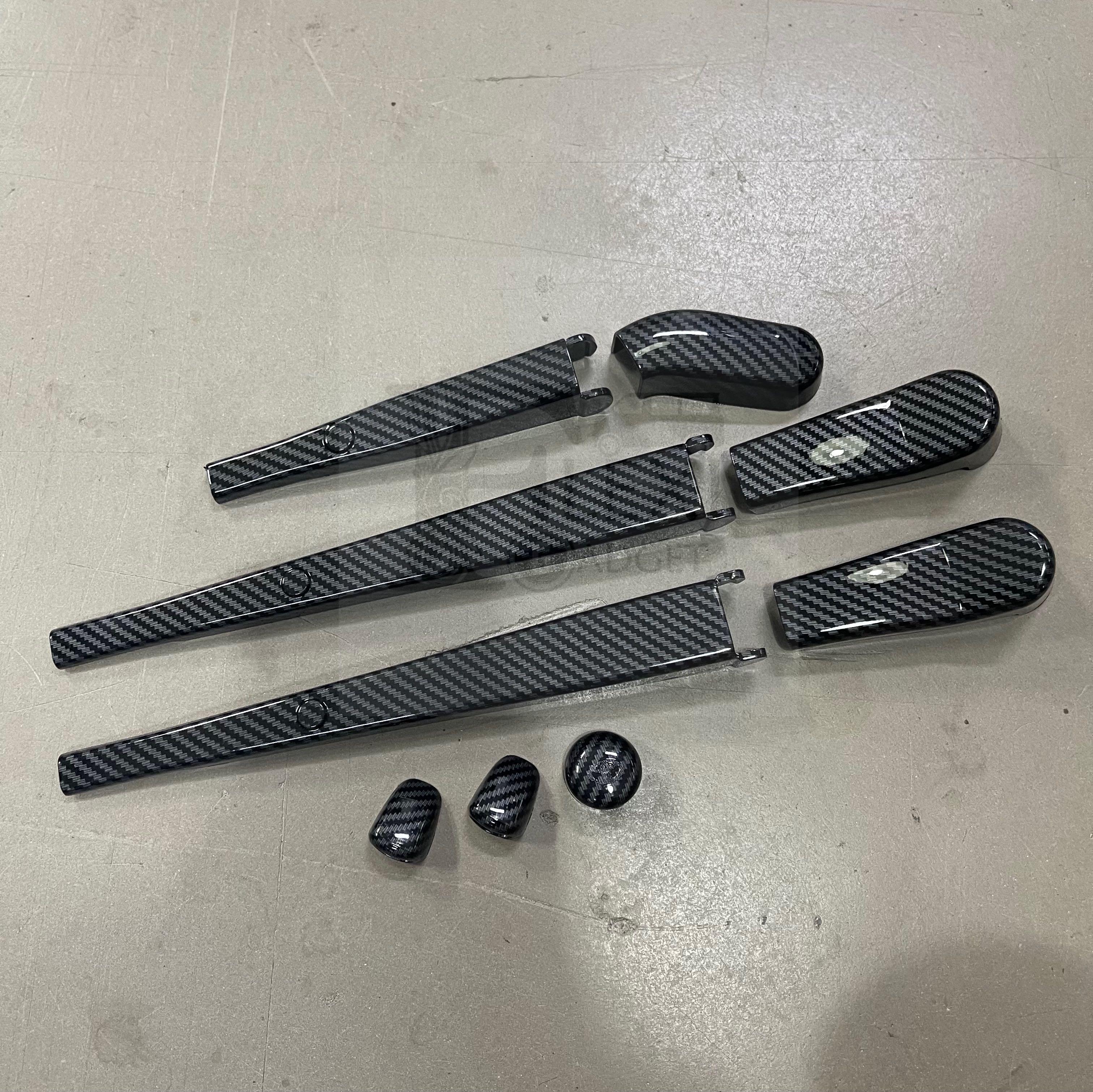 Hiace Wiper Chrome Trim / Hiace Chrome Wiper Cover / Hiace Carbon Wiper ...