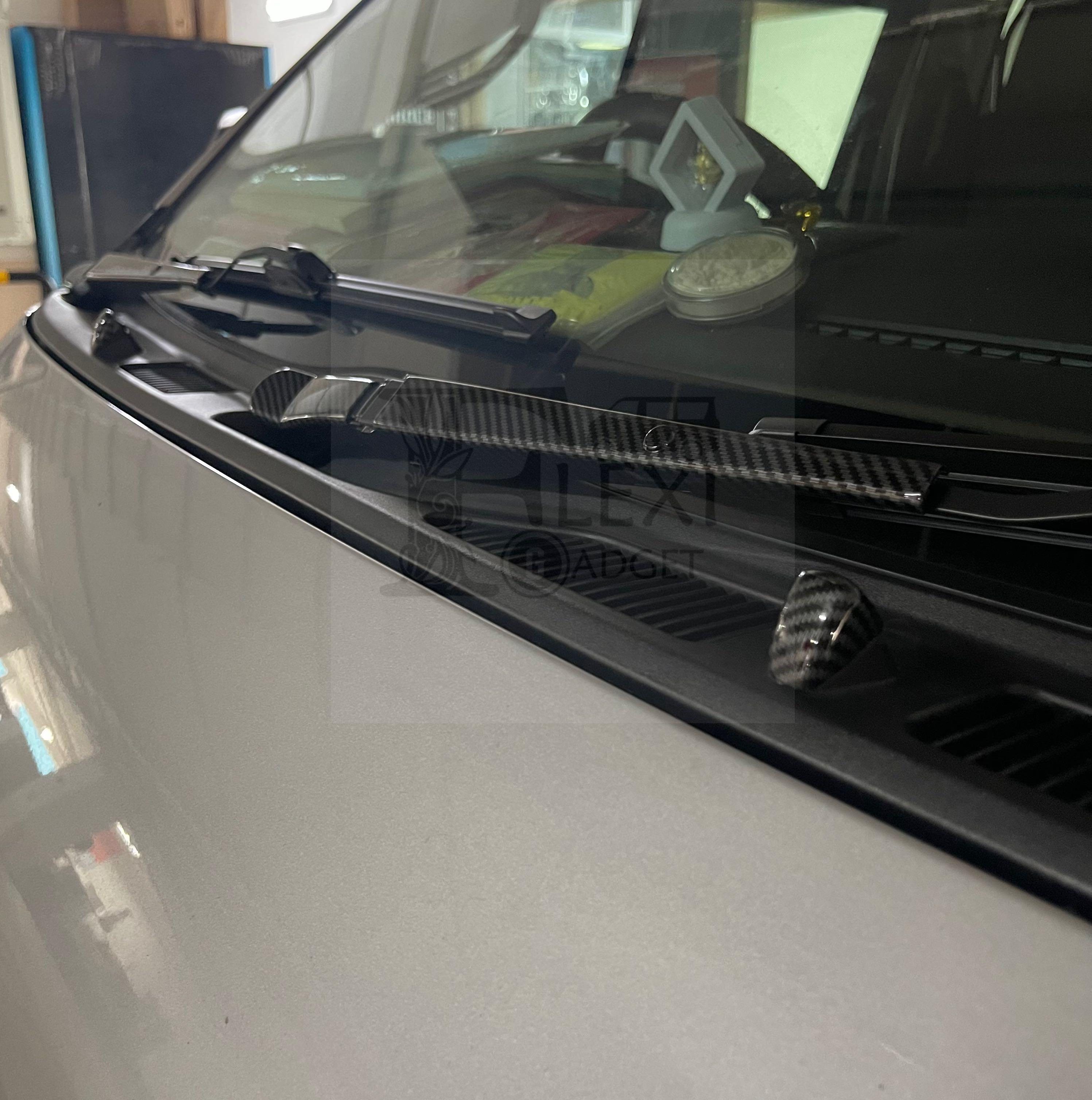 Hiace Wiper Chrome Trim / Hiace Chrome Wiper Cover / Hiace Carbon Wiper ...