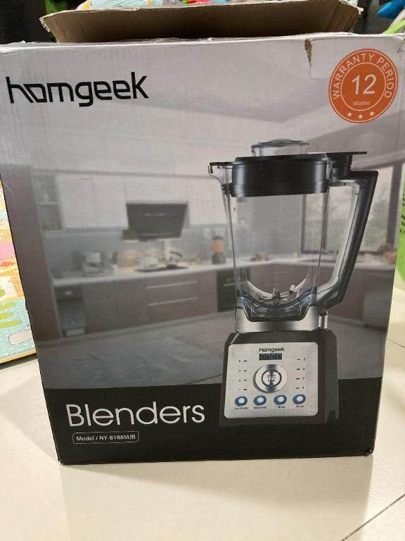 Homgeek 2000W High-Speed Professional Blender. Model /NY8188MJB, TV ...