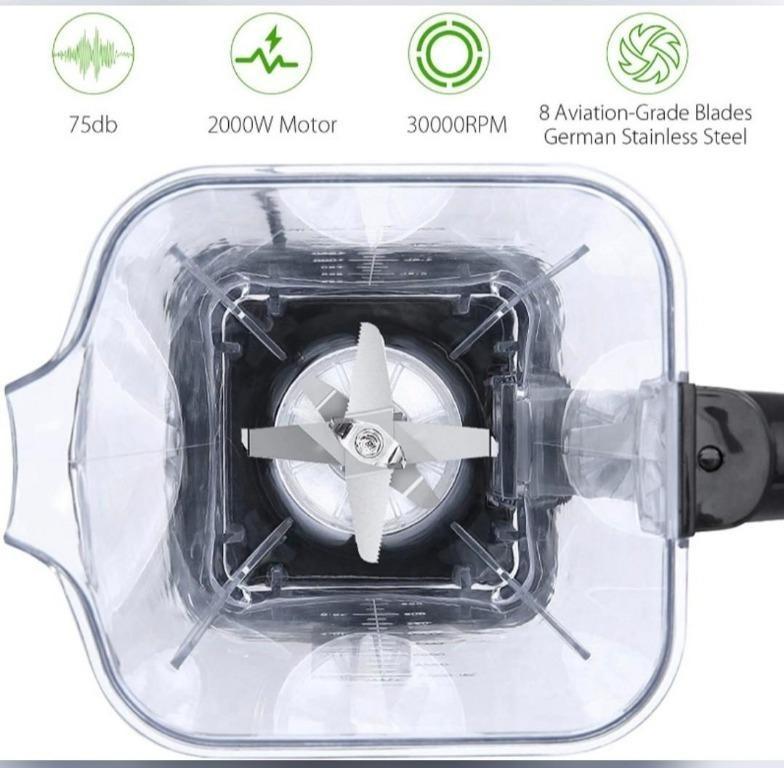 Homgeek 2000W High-Speed Professional Blender. Model /NY8188MJB, TV ...