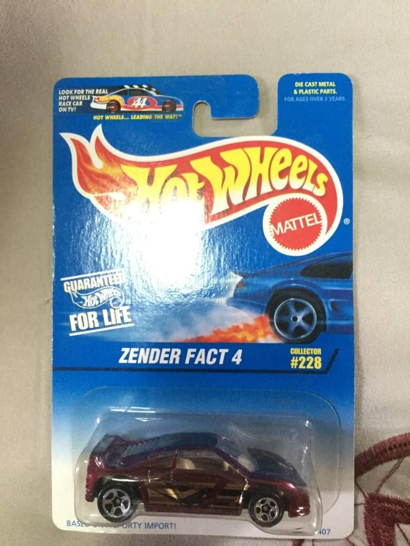 Vehicles Vintage 1990 Hot Wheels Zender Fact 4 Malaysia Diecast Car ...