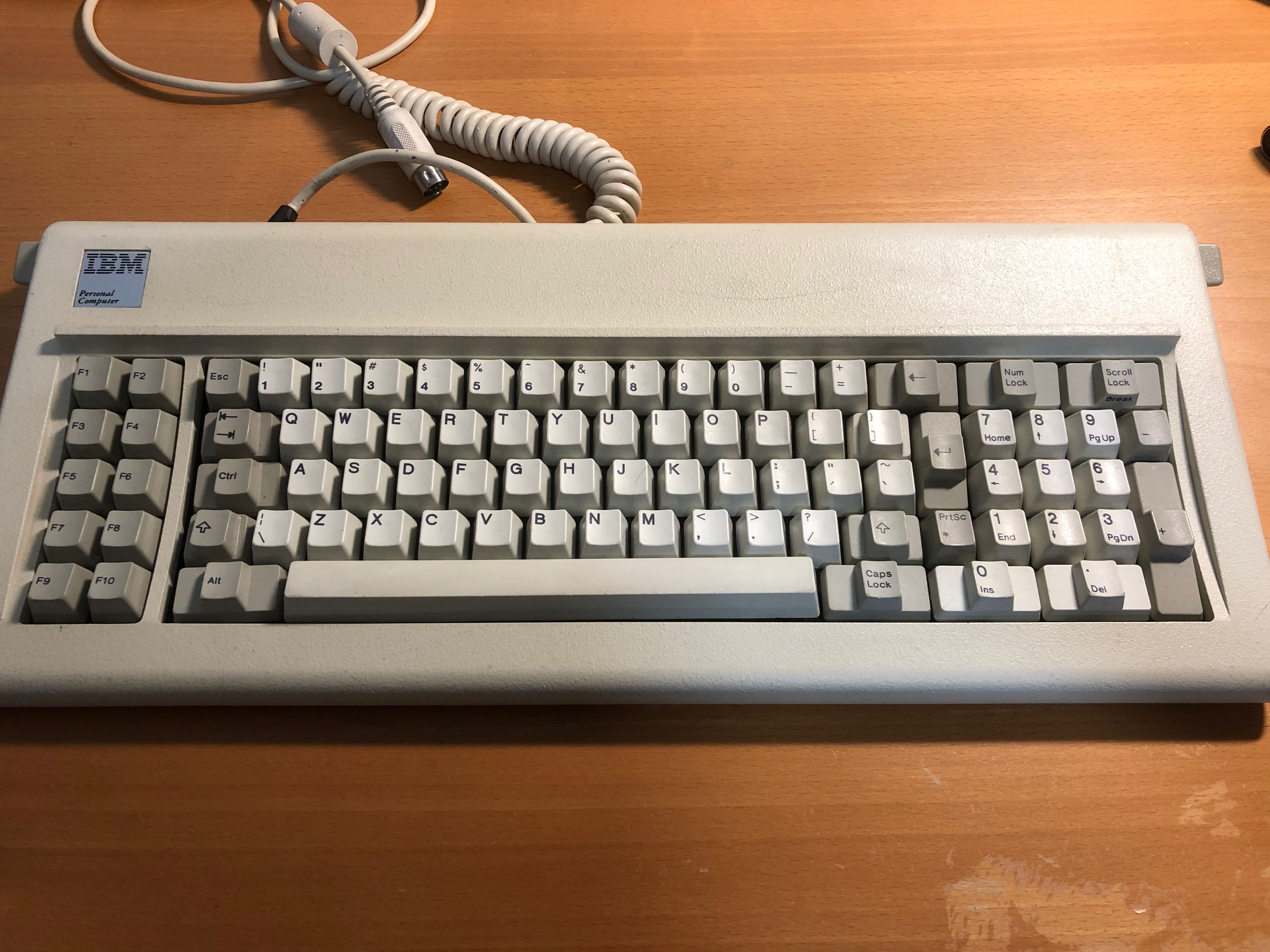 RARE IBM Model FXT / F XT with 5-pin DIN to USB adaptor, Computers ...