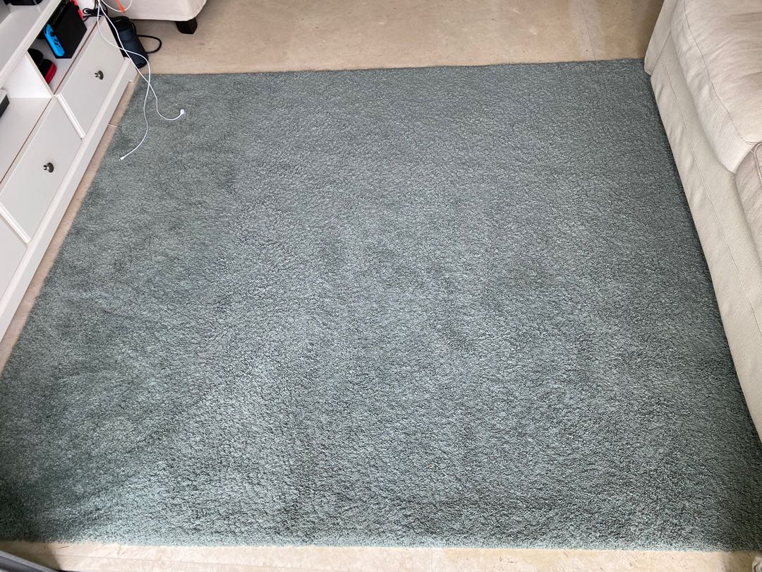 Ikea green rug, Furniture & Home Living, Home Decor, Carpets, Mats ...