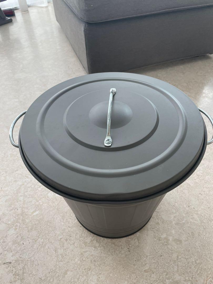 Ikea KNODD bin with lid, Furniture & Home Living, Cleaning & Homecare ...