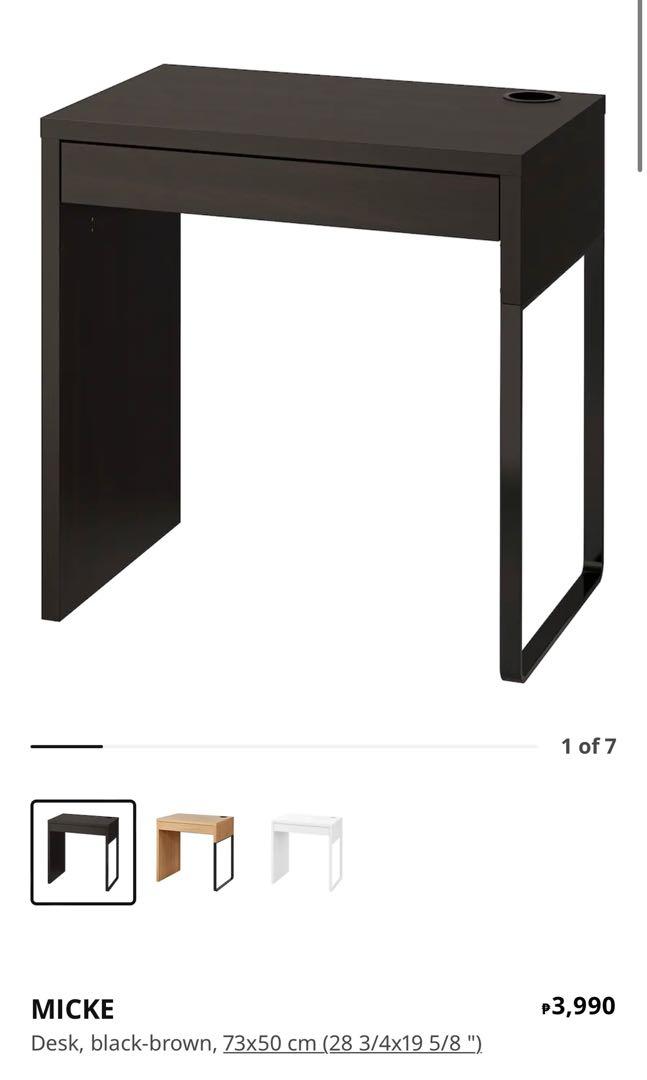 IKEA MICKE DESK TABLE, Furniture & Home Living, Office Furniture ...