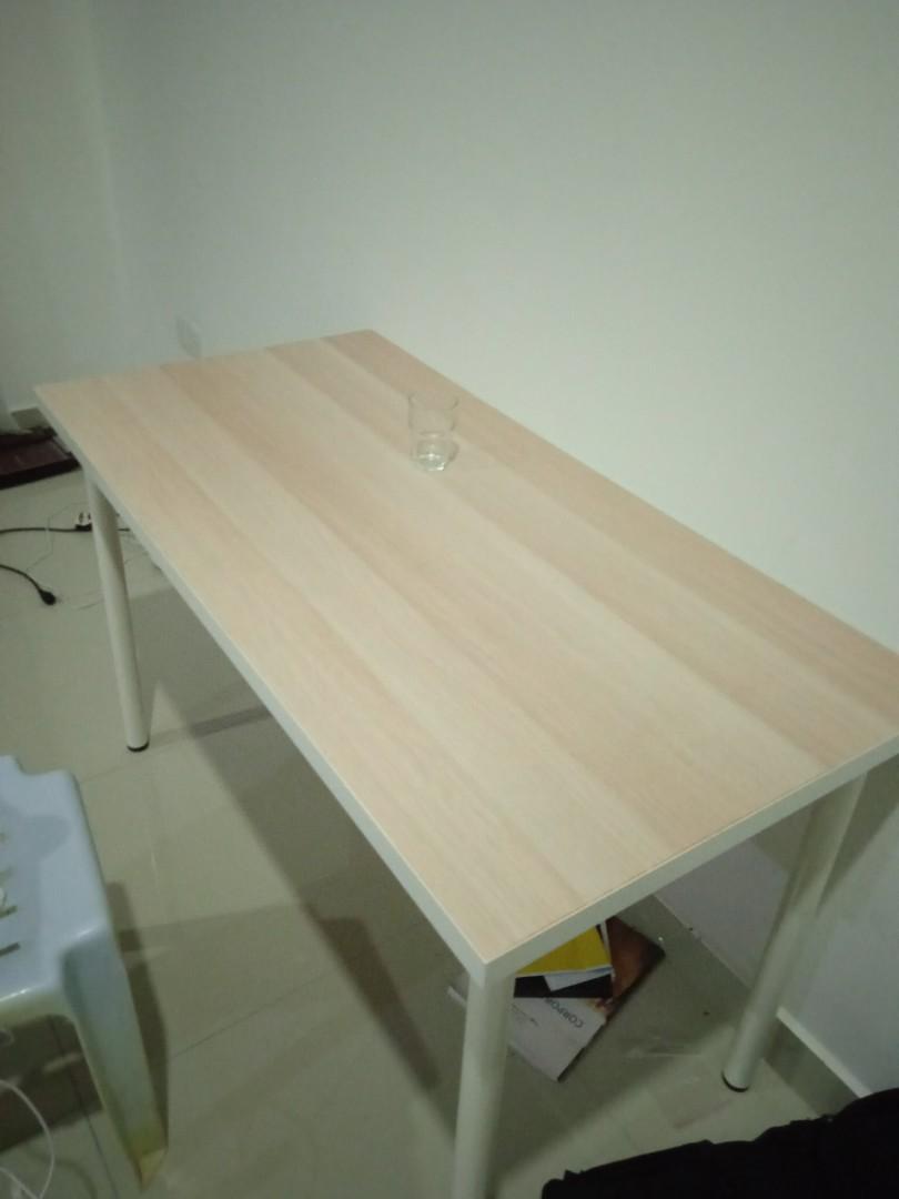 IKEA study table - 90% new, Furniture & Home Living, Furniture, Tables ...