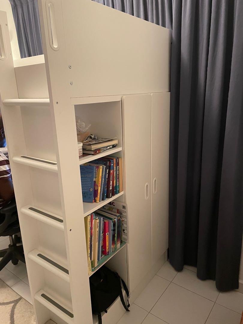 ikea stuva grundlig bunk bed, Furniture & Home Living, Furniture, Bed ...