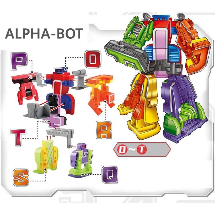 IMP HOUSE Alphabet Robots Action Figure Alpha-Bots Educational Letters ...