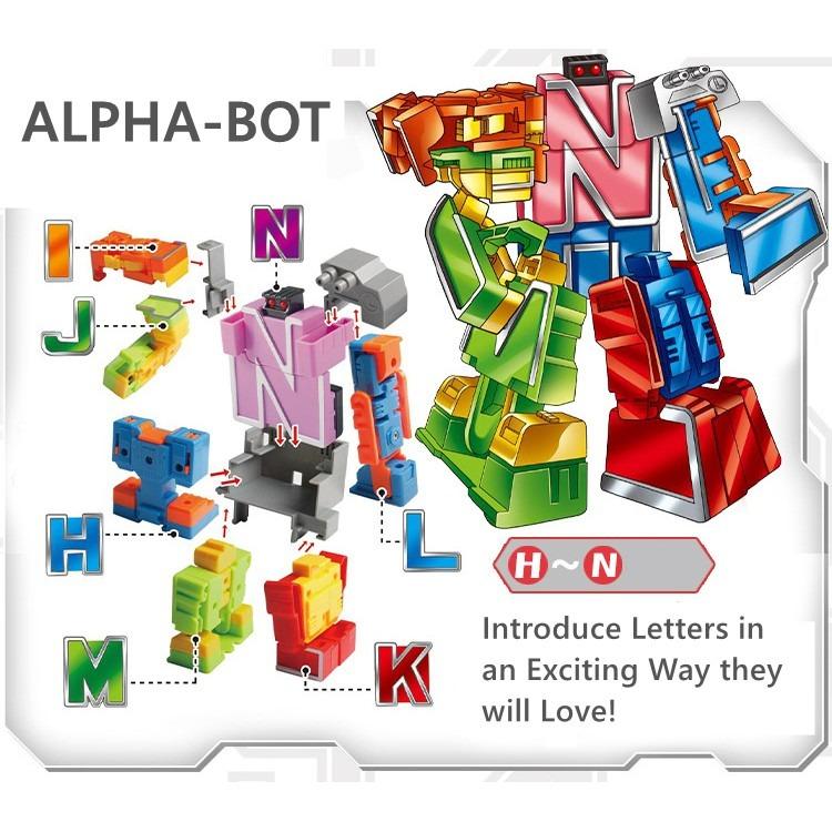 IMP HOUSE Alphabet Robots Action Figure Alpha-Bots Educational Letters ...