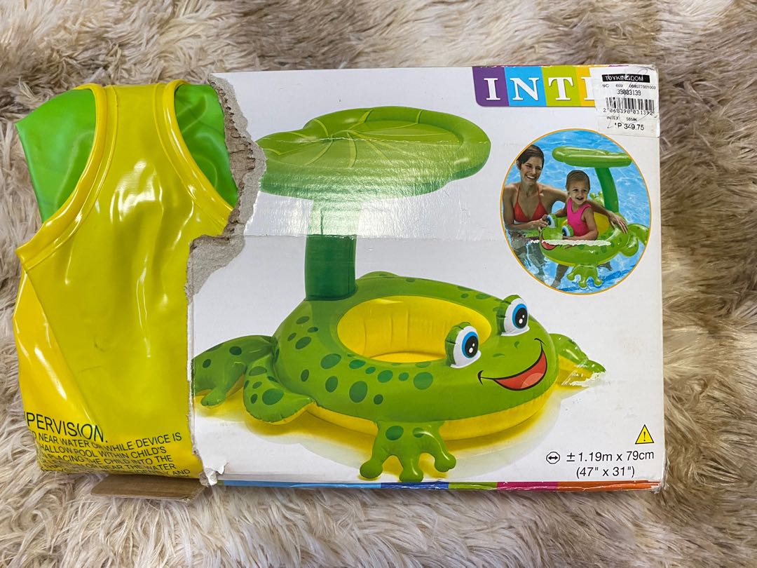 Intex frog salbabida, Hobbies & Toys, Toys & Games on Carousell