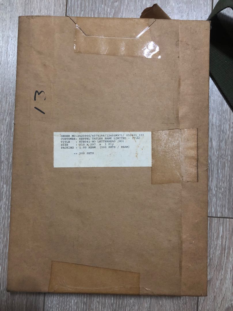 Keppel Tat Lee Bank old letterheads, Hobbies & Toys, Memorabilia ...