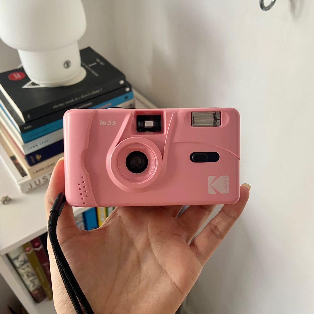 Kodak M35 pink film camera, Photography, Cameras on Carousell