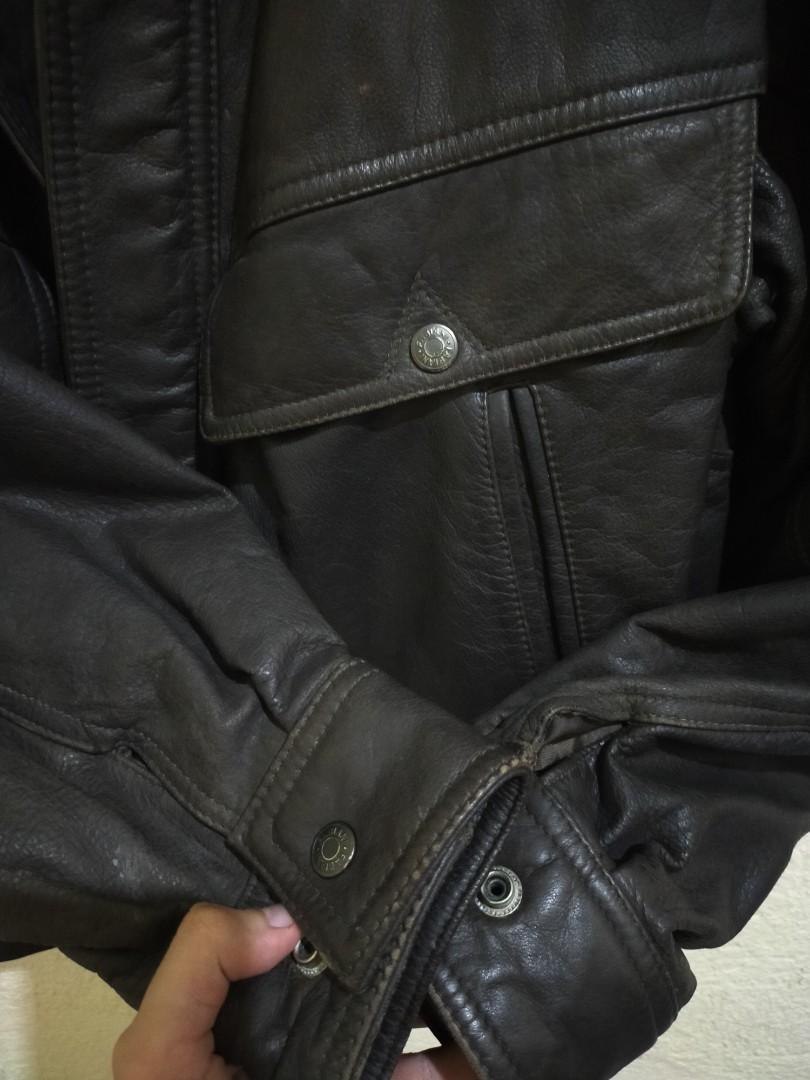 Leather Jacket Vintage Fabiani (Mens), Women's Fashion, Coats, Jackets ...