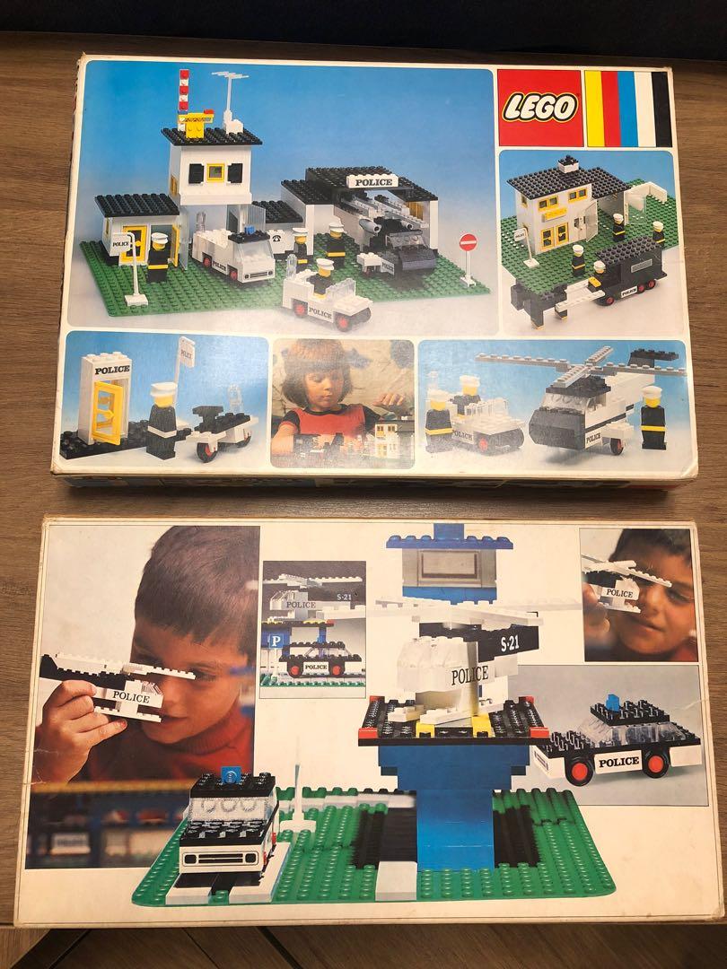 Lego 354 370 Police Helipot & Police Headquarters 懷舊警察總部, 興趣及遊戲, 玩具 ...