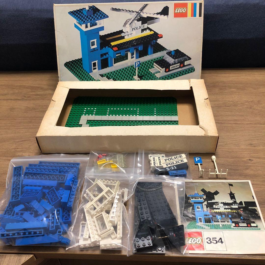 Lego 354 370 Police Helipot & Police Headquarters 懷舊警察總部, 興趣及遊戲, 玩具 ...