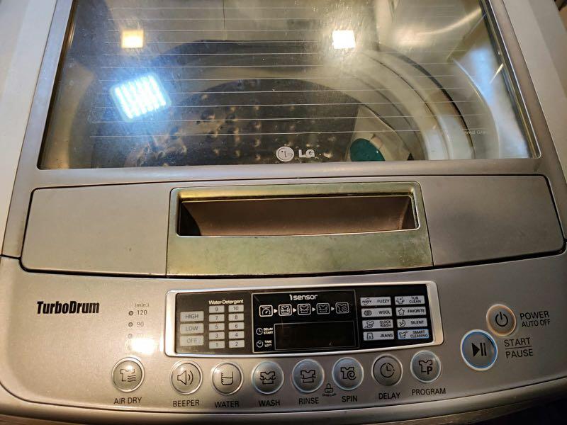 Lg fuzzy logic Washing Machine top load (9.5kg), TV & Home Appliances ...