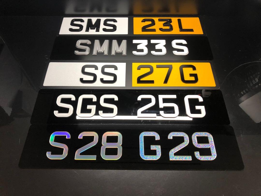 License plate for vehicle @ 98293811 Hong , Car Accessories, Car Plates ...