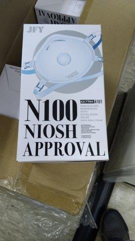 N100 mask with Ventilation Valves, Health & Nutrition, Face Masks ...