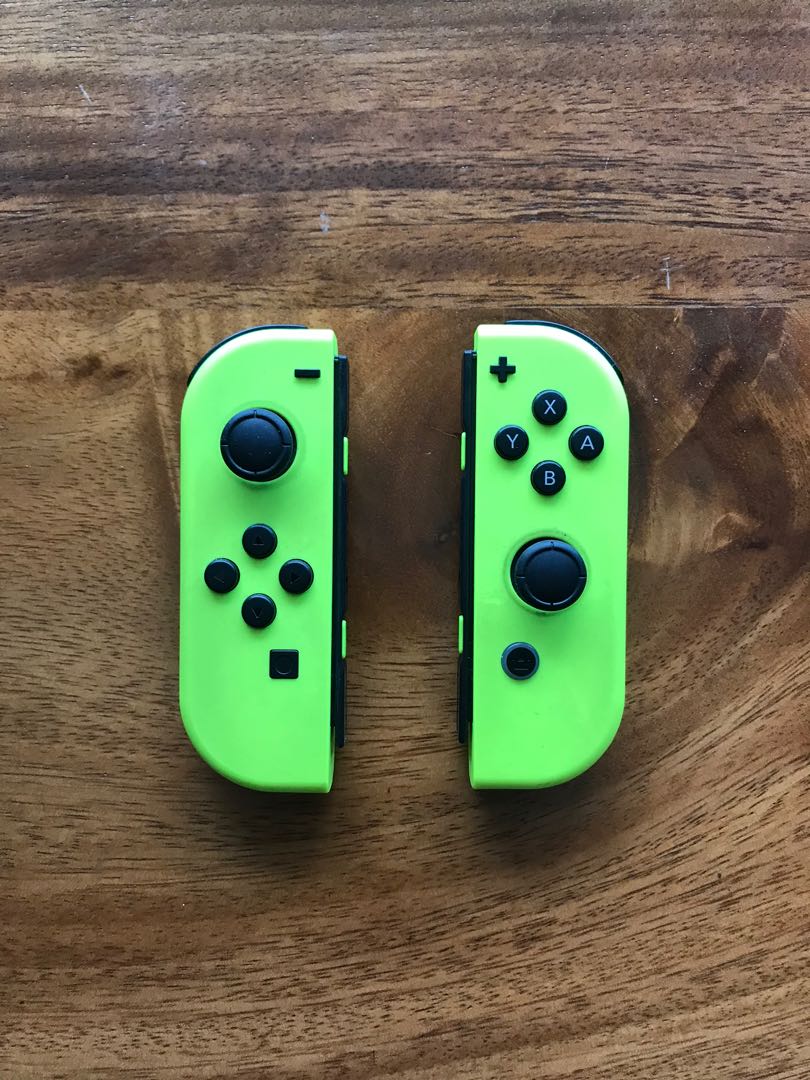 Original Nintendo Switch Controller Neon Joycons (Defective), Video ...