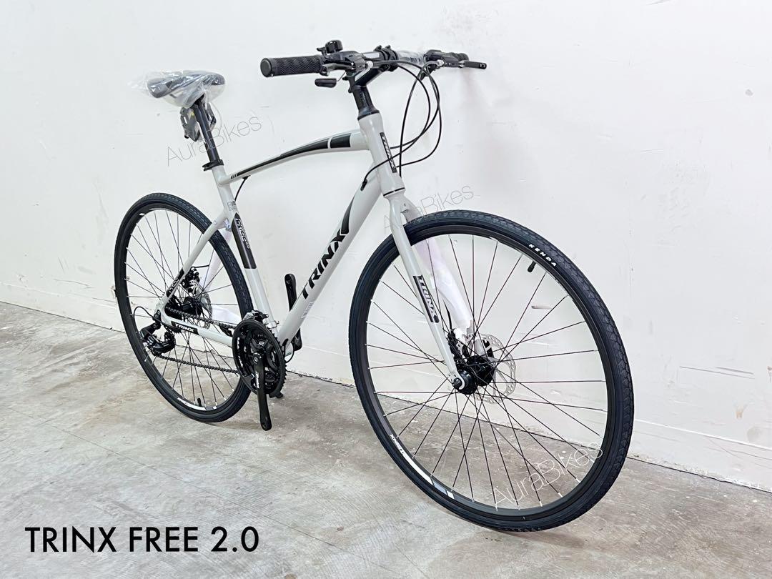 TRINX FREE 2.0 Hybrid Bike 24-Speed New Bicycle Aluminium Alloy Frame ...