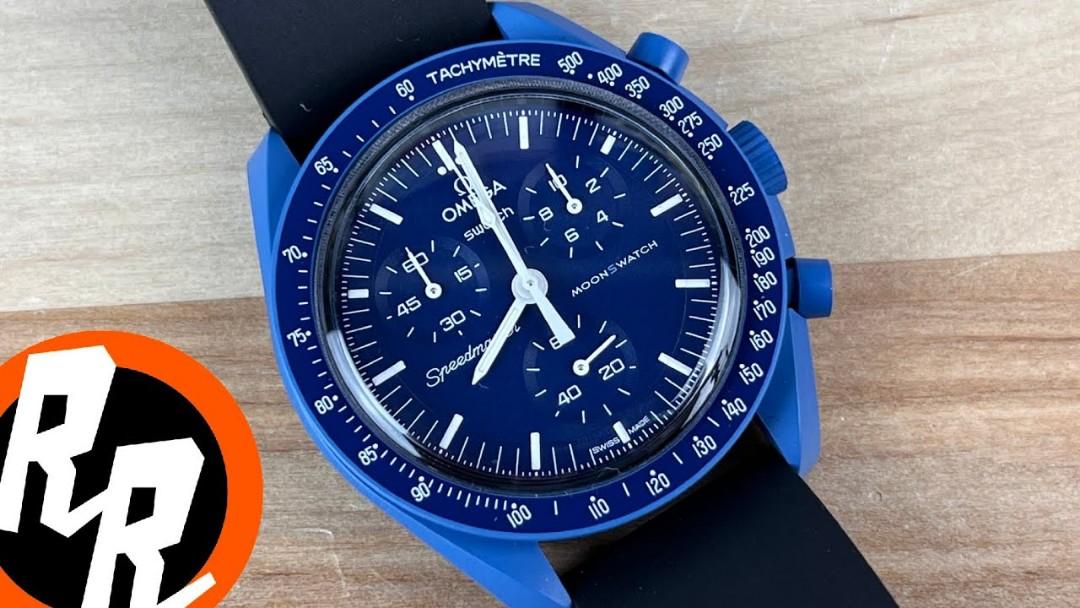 Omega x swatch speedmaster moonswatch Neptune blue, Luxury, Watches on ...