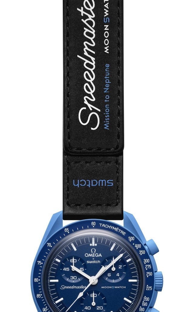 Omega x swatch speedmaster moonswatch Neptune blue, Luxury, Watches on ...