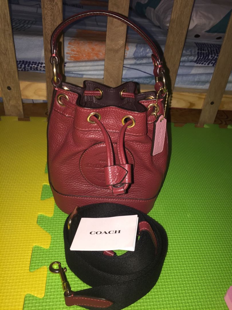 Original Coach small bucket bag 2way, Luxury, Bags & Wallets on Carousell