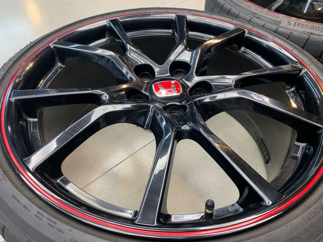 Original Honda FK8 Tyre R 20inch Rims + Continental Tyres, Car ...