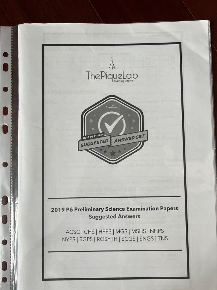 Pique Lab P6 Science, Everything Else on Carousell