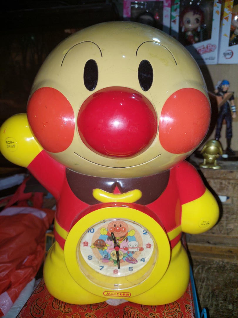 Rare ANPANMAN CLOCK with ALARM & coinbank, Babies & Kids, Infant ...