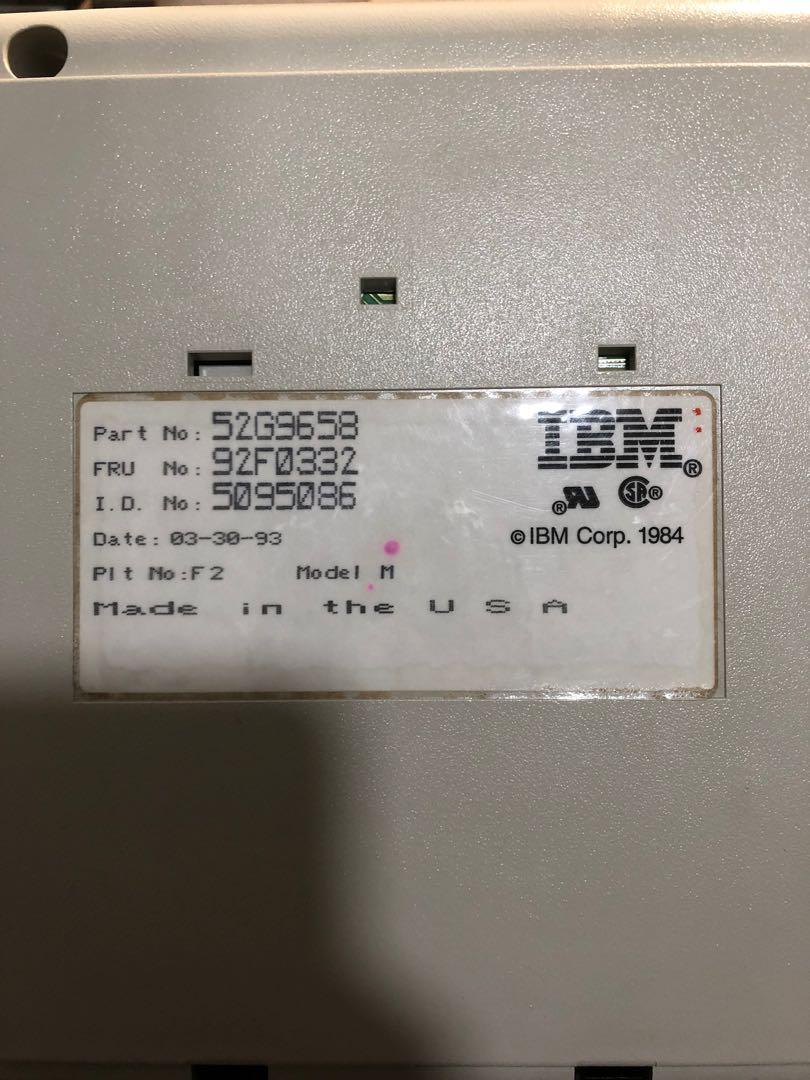 RARE IBM Blue label Model M 52G9658 Buckling Spring Keyboard with 5-pin ...