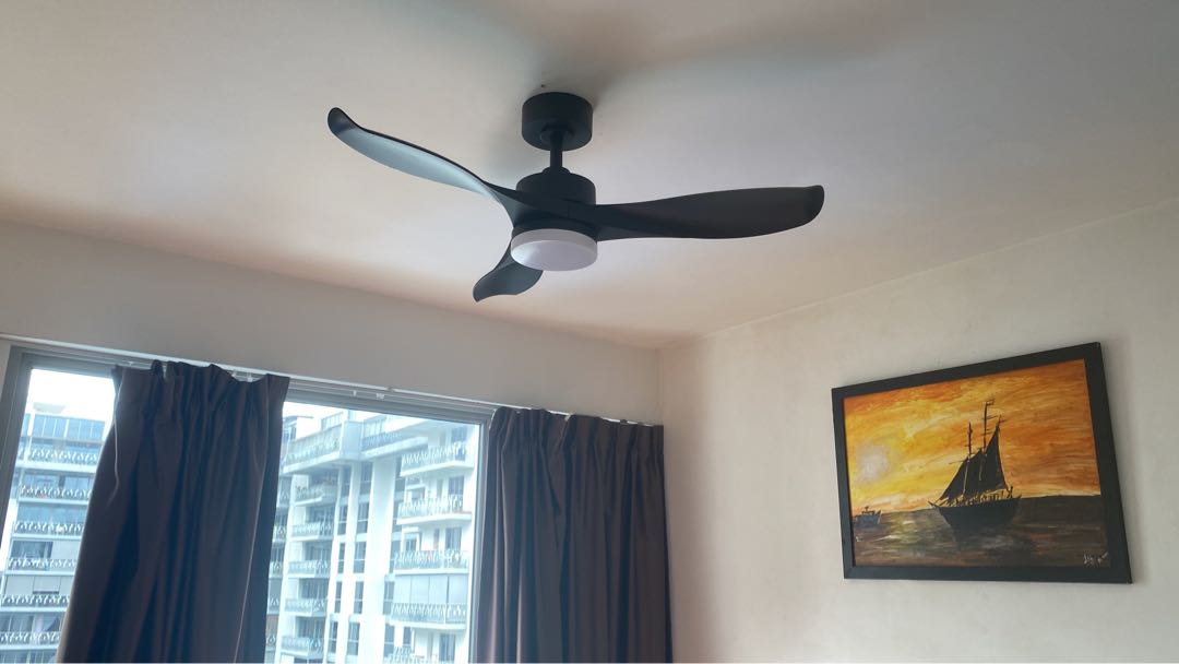 REMOTE CONTROL -CEILING FAN with LED LIGHTS, Furniture & Home Living ...