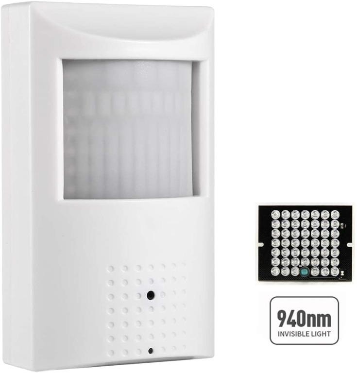 Revotech PIR Pinhole POE IP Camera, HD 3MP Indoor Security Camera 940nm ...