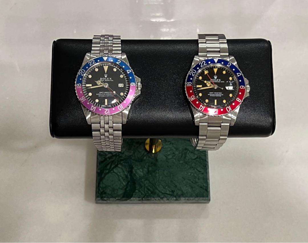 Rolex Fuchsia 1675 GMT master Jubilee Pink Pepsi Coke Sprite Vintage ...