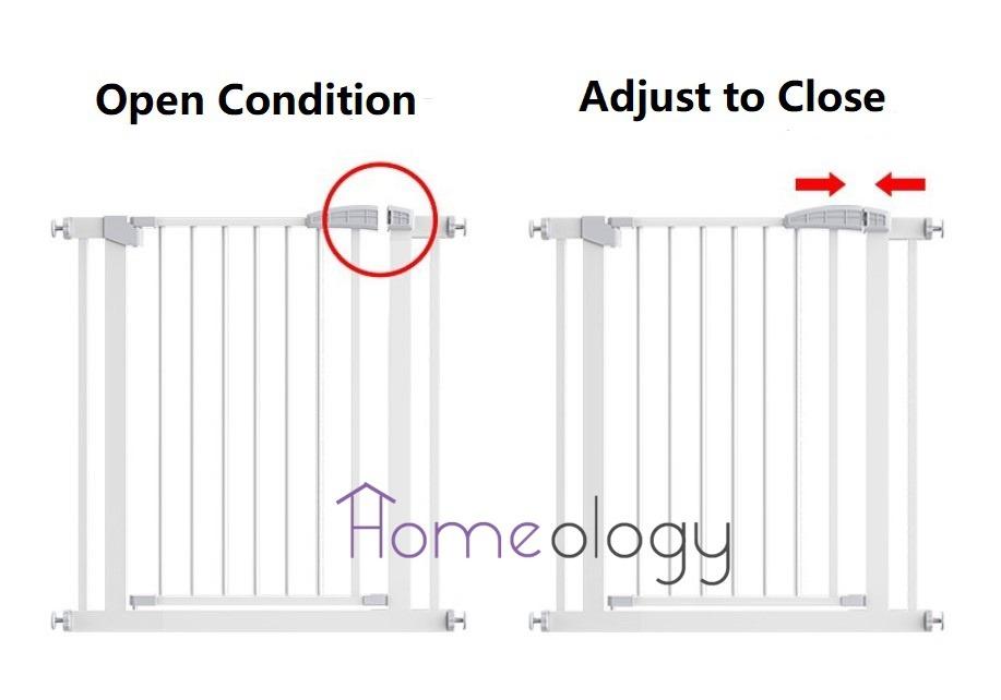 Safety Baby Gate Type B Auto Swing Safety Gate, Babies & Kids, Baby ...