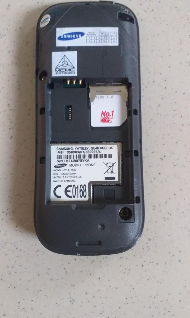 Samsung keypad phone model GT-E1200Y, Mobile Phones & Gadgets, Mobile ...