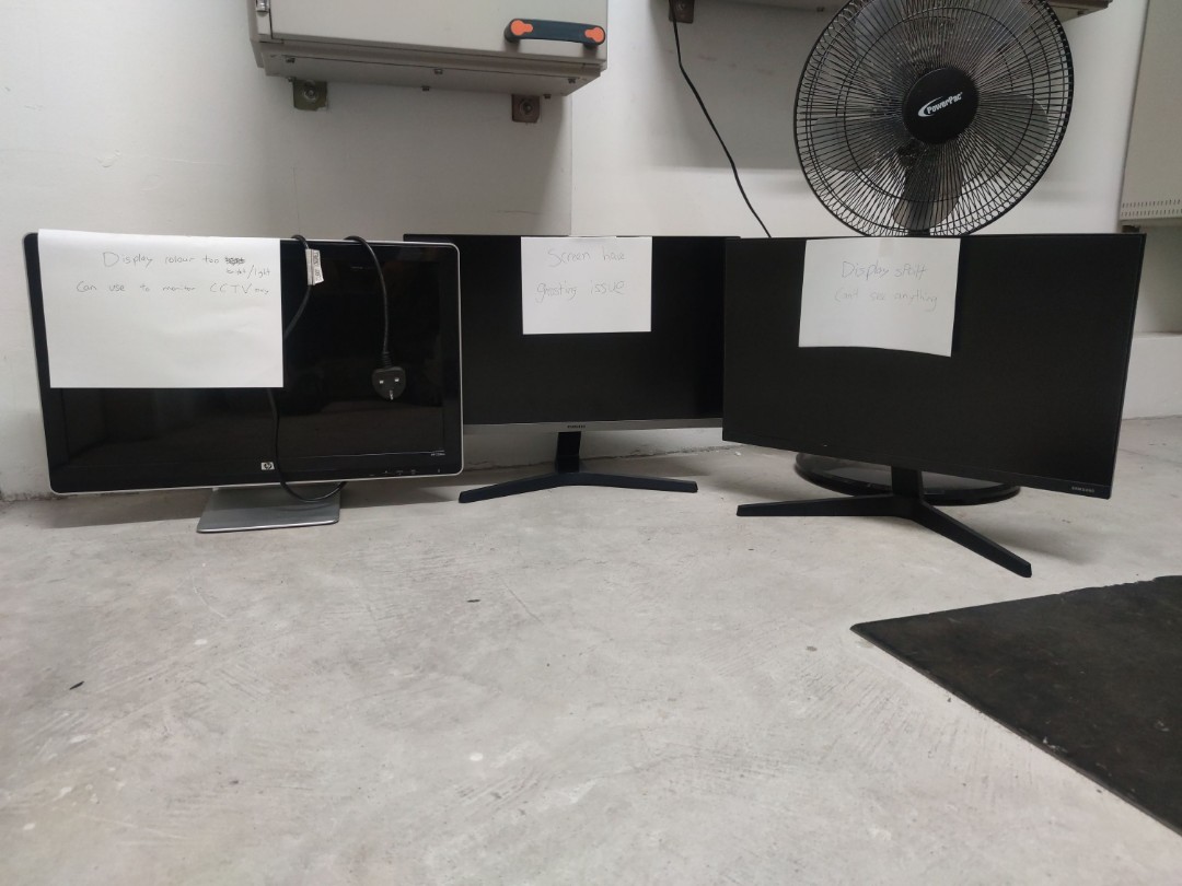 Samsung monitor damage, Computers & Tech, Parts & Accessories, Monitor ...