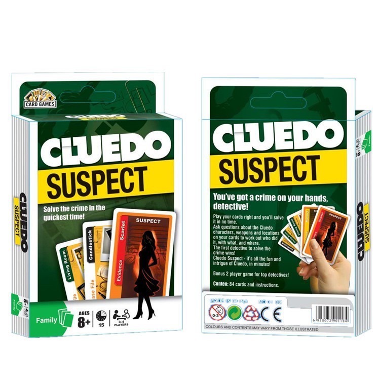 [SG STOCKS] Cluedo Suspect Card Game English Version Family Party Game ...