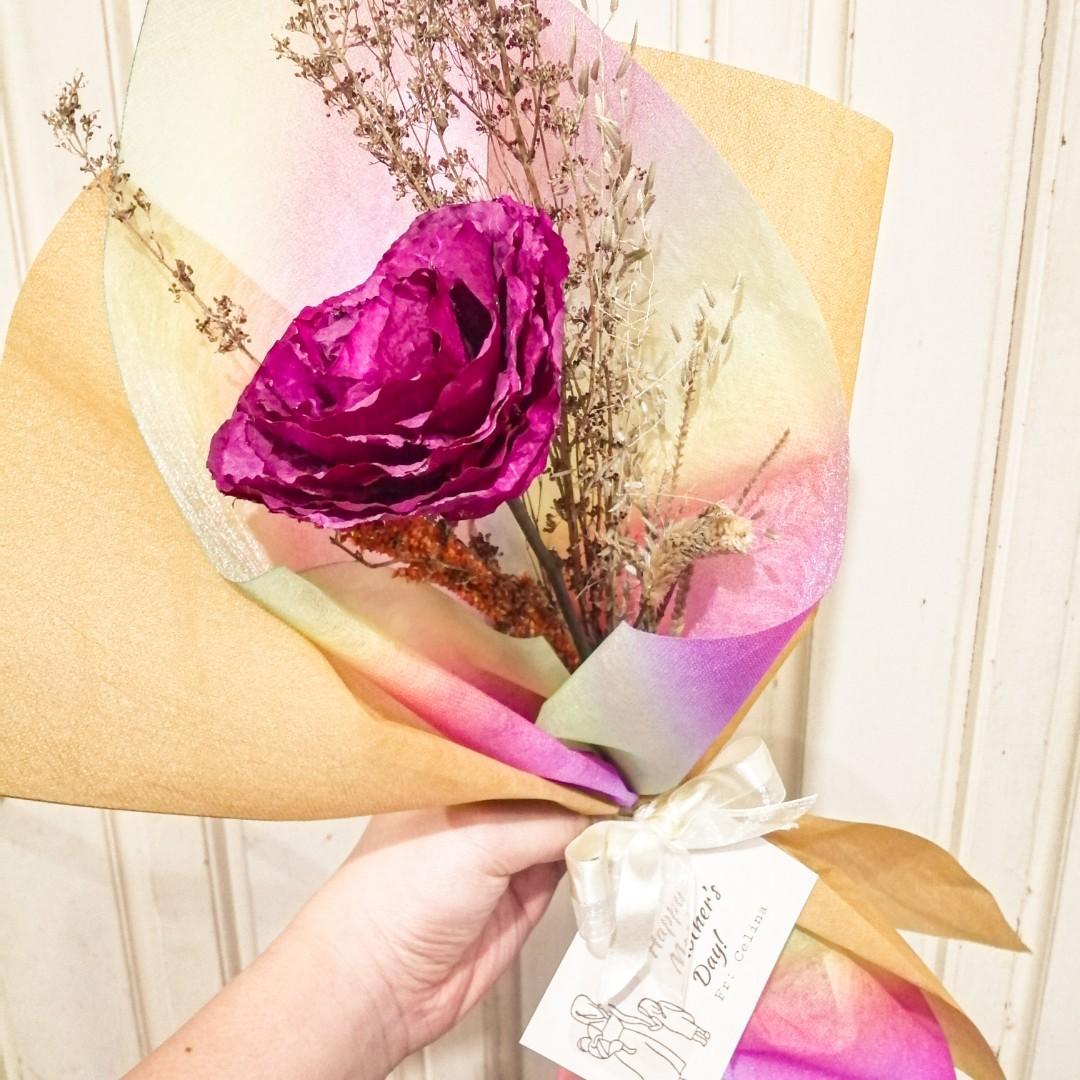 Single fossilized rose bouquet, Hobbies & Toys, Stationary & Craft ...