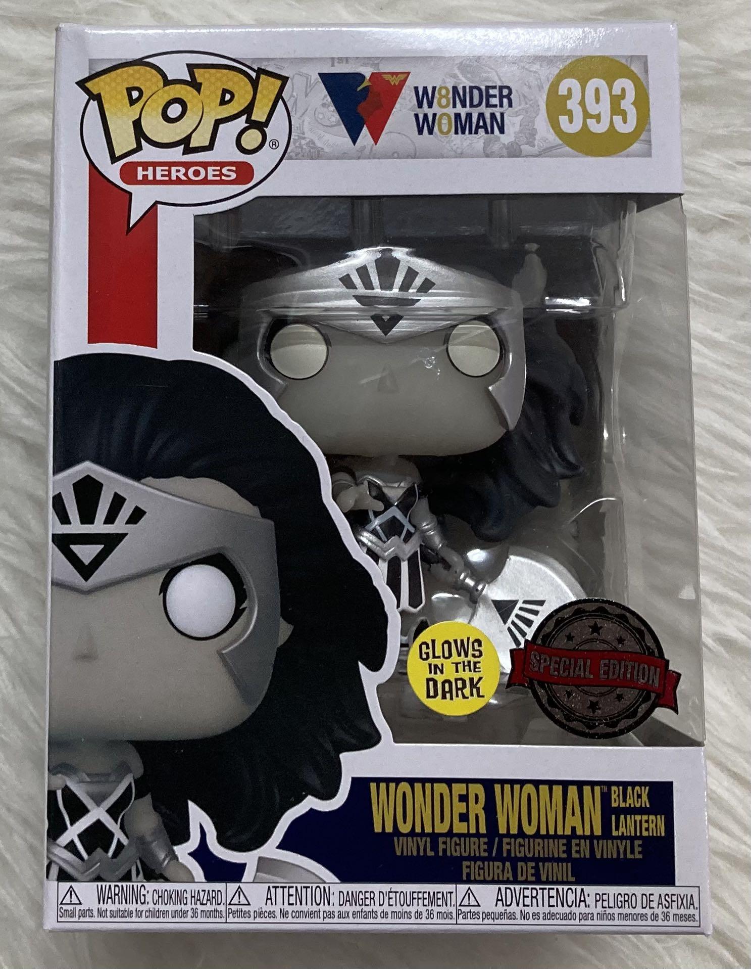 Special Edition Wonder Woman Black Lantern Glows-in-the-Dark Funko Pop ...