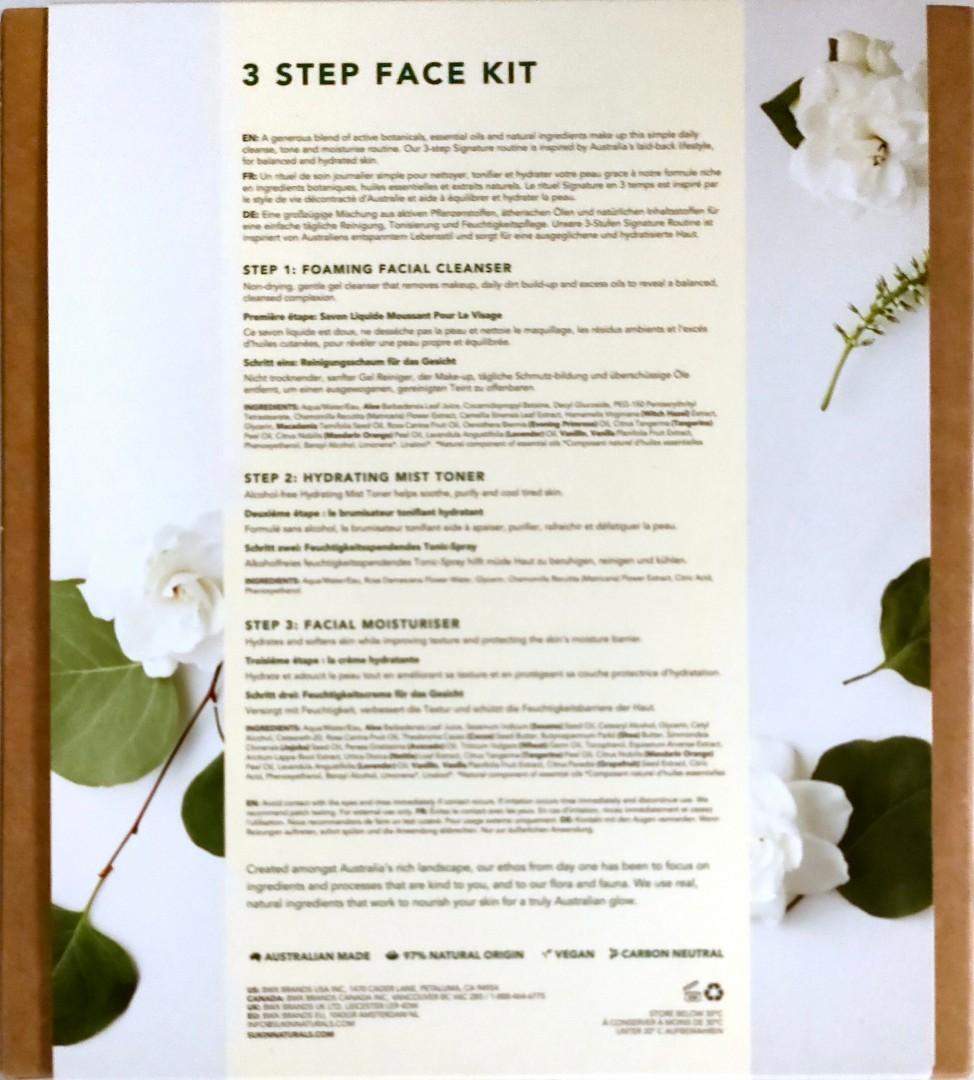 Sukin - 3 step face kit gift set., Beauty & Personal Care, Face, Face ...